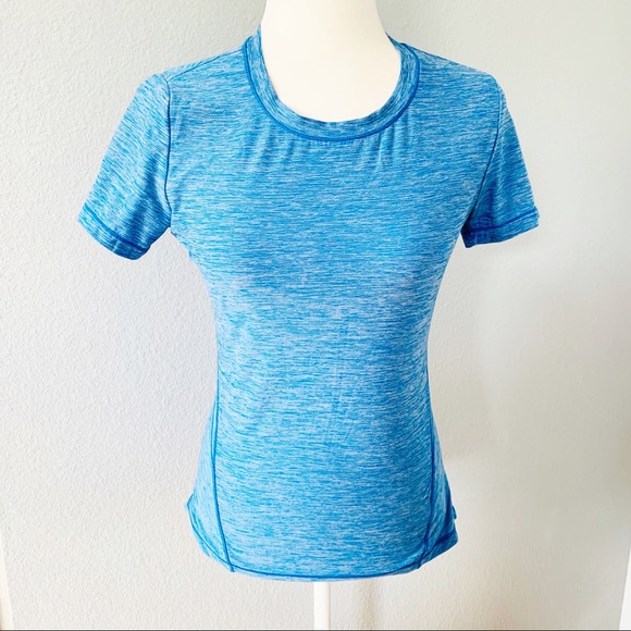 shape | Tops | Shape Activewear Blue Short Sleeve Athletic Top Xs ...
